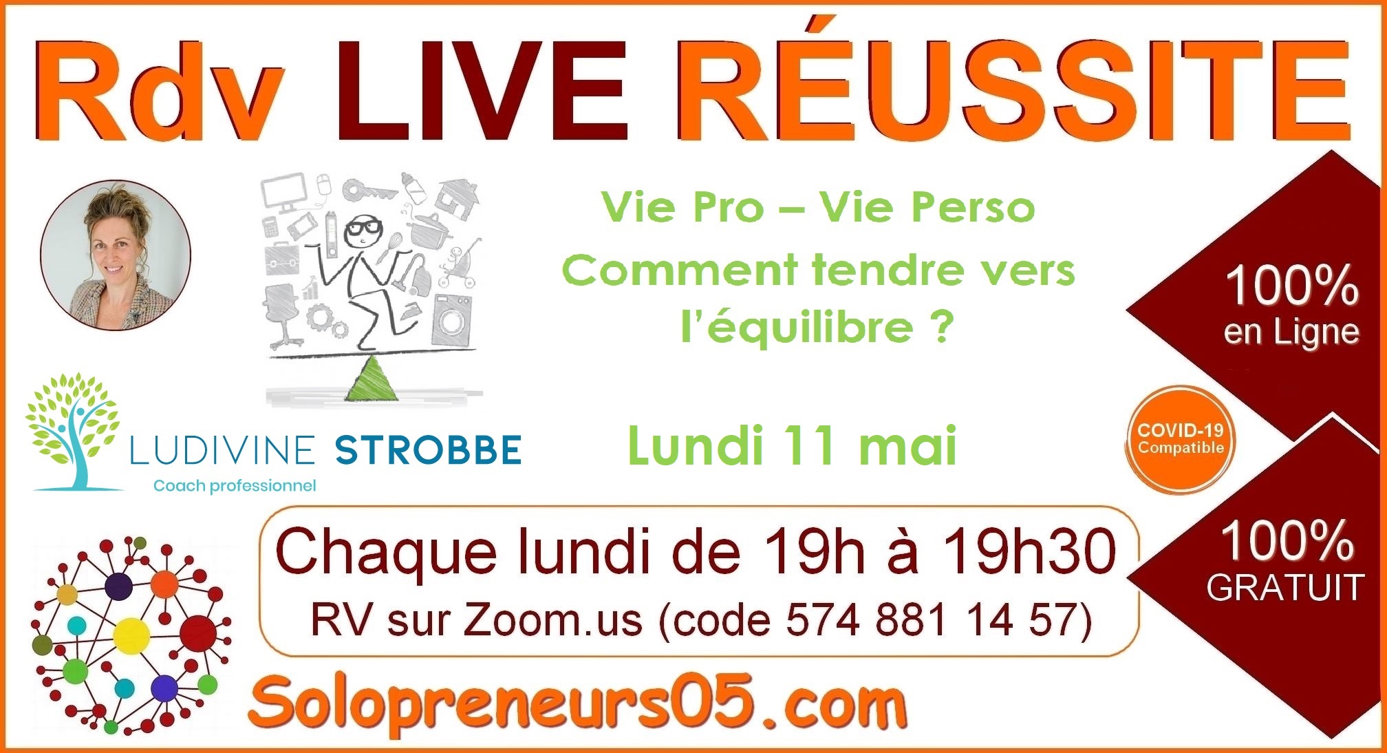 Equilibre Vie-pro Vie perso, comment tendre vers l'équilibre? - Ludivine Strobbe